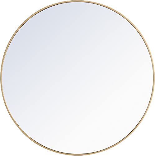 Living District Elegant Decor MR4045BR Eternity Mirror, Brass