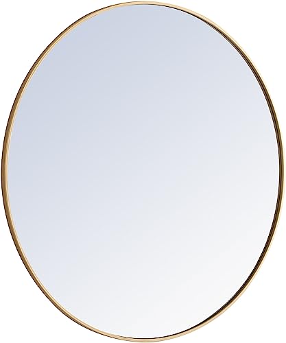 Living District Elegant Decor MR4045BR Eternity Mirror, Brass