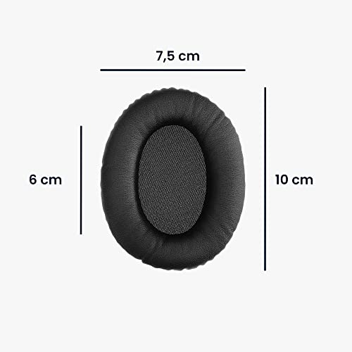 kwmobile Ear Pads Compatible with Sony MDR-1000X / WH-1000XM2 Earpads - 2X Replacement for Headphones - Black