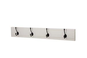 savannah 40" wall mounted coat hook, ivory