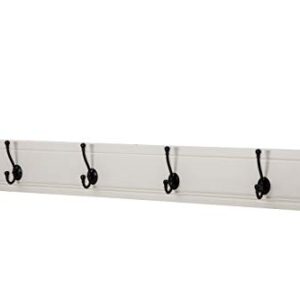 Savannah 40" Wall Mounted Coat Hook, Ivory