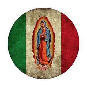 Our Lady Virgen De Guadalupe Mexican Flag PopSockets Swappable PopGrip