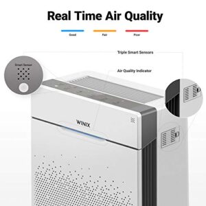 Winix HR900, Ultimate Pet 5 Stage True HEPA Filtration Air Purifier, 300 Sq. Ft, White