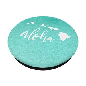 Aloha Hawaiian islands Hawaii PopSockets PopGrip: Swappable Grip for Phones & Tablets