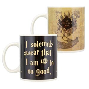 paladone marauders map heat changing mug - harry potter heat sensitive color change mug