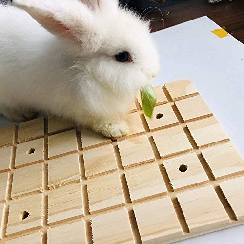 Bunny Toys Rabbit Foot Pad Chinchilla Guinea Pig Scratching Wood Board