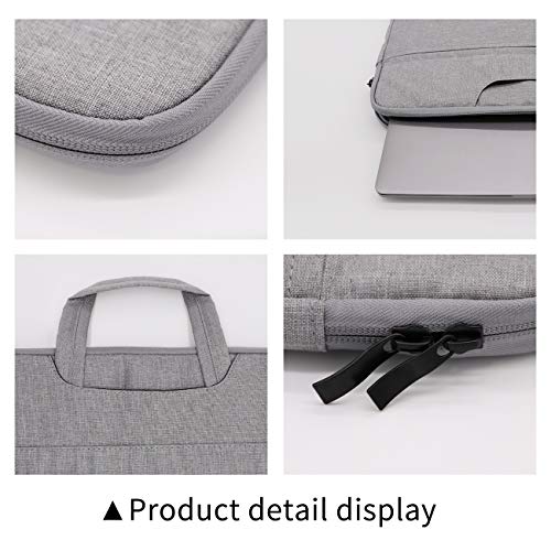 Master Lin Laptop Sleeve Compatible with 15.6 inch MacBook chromebook,Notebook Computer, Polyamide Multifunctional Briefcase Bag, Grey