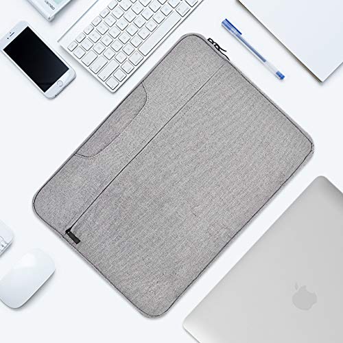 Master Lin Laptop Sleeve Compatible with 15.6 inch MacBook chromebook,Notebook Computer, Polyamide Multifunctional Briefcase Bag, Grey