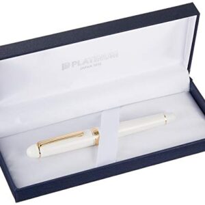 Platinum Fountain Pen #3776 Century (Extra Fine, Chenonceau White)