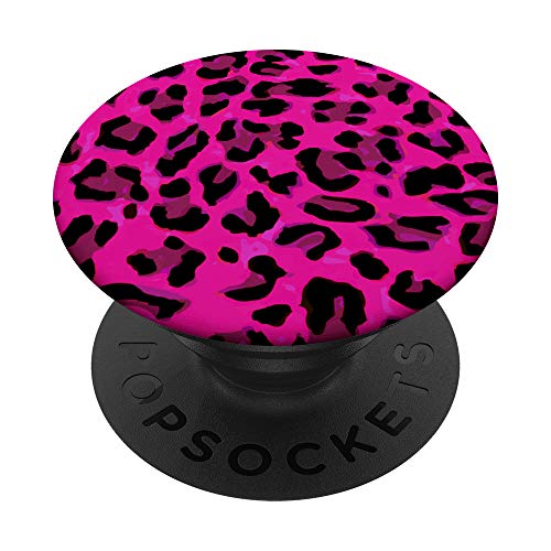 Pink Leopard Cheetah Print PopSockets Swappable PopGrip