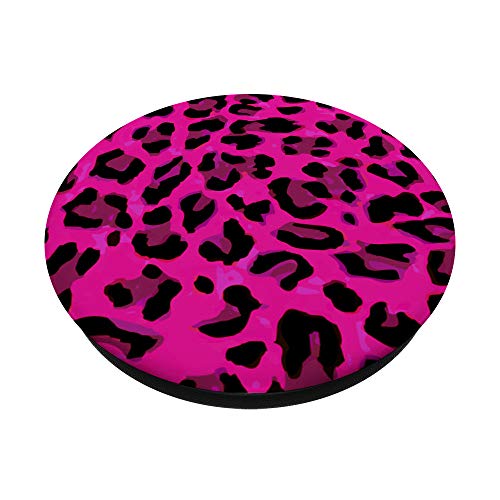 Pink Leopard Cheetah Print PopSockets Swappable PopGrip