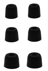 bllq replacement memory foam tips foam sleeves earbuds for shure se215 shure se112 shure se315 shure se425 se530 se535 & klipsch westone earphones, [noise cancelling] 6pcs 3pairs s/m/l [for shure]