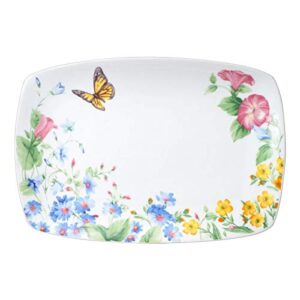 pfaltzgraff annabelle rectangular platter, white, 12.25 inches