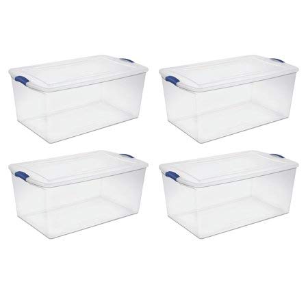 Sterilite 105 Qt Latch Box, Stadium Blue (Available in a Case of 4)