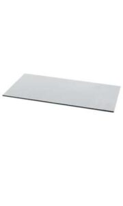 sswbasics tempered glass shelf - 12" w x 24" l x 3/16" - set of 2