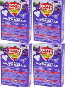 moth balls moth shield 4oz pack (lavender scent, 4)