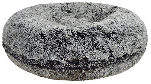 Bessie and Barnie Bagel Dog Bed - Extra Plush Faux Fur Dog Bean Bed - Circle Dog Bed - Waterproof Lining and Removable Washable Cover - Calming Dog Bed - Multiple Sizes & Colors Available