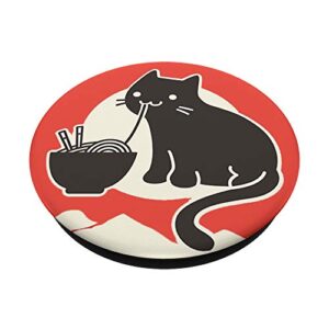 Japanese Kawaii Neko Ramen / Cute Cat Anime Gift PopSockets PopGrip: Swappable Grip for Phones & Tablets