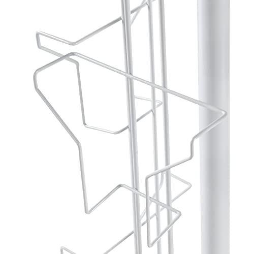 SSWBasics 12-Pocket Rotating Countertop Greeting Card Rack - Overall Dimension: 25”H x 12”D - 12 Pockets Total (Each 5”W x 7”H x 1 5/8”D) - Perfect for Thrift, Retail, Grocery, and Convenience Stores