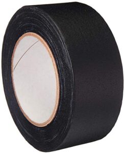 amazon basics no residue, non-reflective gaffers tape - 2 inch x 90 feet, black