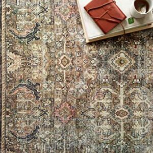 Loloi II Layla Collection LAY-03 Traditional Olive/Charcoal 9'-0" x 12'-0" Area Rug