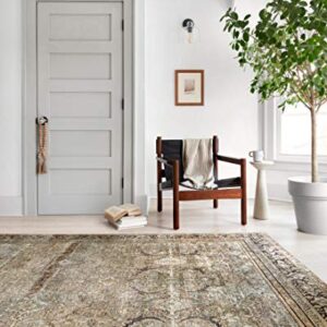 Loloi II Layla Collection LAY-03 Traditional Olive/Charcoal 9'-0" x 12'-0" Area Rug