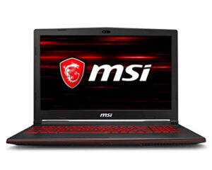 msi gl63 8rd-210us gaming laptop i7-8750h gtx 1050ti 4gb, 8gb ram, 256gb ssd + 1tb hdd, 15.6"