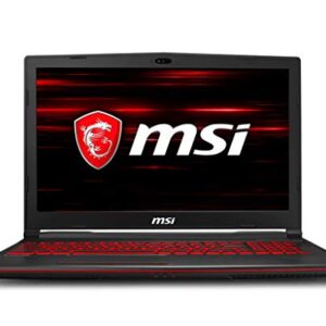 MSI GL63 8RD-210US Gaming Laptop i7-8750H GTX 1050Ti 4GB, 8GB RAM, 256GB SSD + 1TB HDD, 15.6"