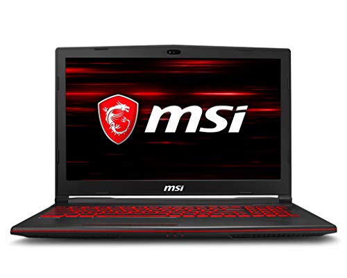 MSI GL63 8RD-210US Gaming Laptop i7-8750H GTX 1050Ti 4GB, 8GB RAM, 256GB SSD + 1TB HDD, 15.6"