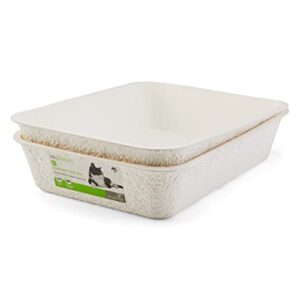 so phresh disposable cat litter box set, 19.25" l x 14.5" w x 4.25" h