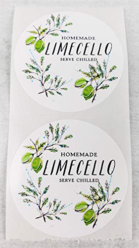 LIMECELLO LABELS - 2" ROUND CIRCLE - 12 / PKG