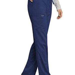 Scrubs for Women Workwear Revolution, Drawstring Cargo Pants Soft Stretch WW105, M, Navy