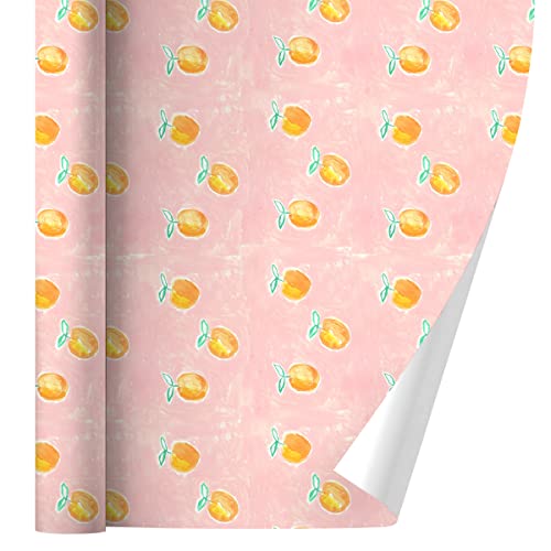 GRAPHICS & MORE Painterly Citrus Oranges Pattern Gift Wrap Wrapping Paper Rolls