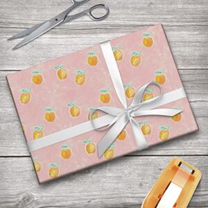 GRAPHICS & MORE Painterly Citrus Oranges Pattern Gift Wrap Wrapping Paper Rolls