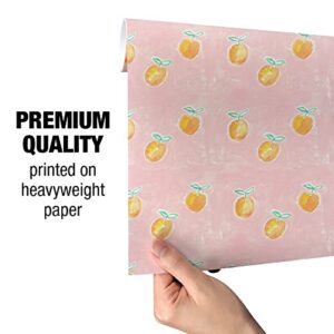 GRAPHICS & MORE Painterly Citrus Oranges Pattern Gift Wrap Wrapping Paper Rolls