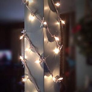 DecoTies Brand Fasteners, Stick & Twist Decorating Ties for Hanging Light Strings, Garlands, Streamers, Light Curtains, Vines, Lightweight Decorations on Various Surfaces, Removable, Clear Ties (48)