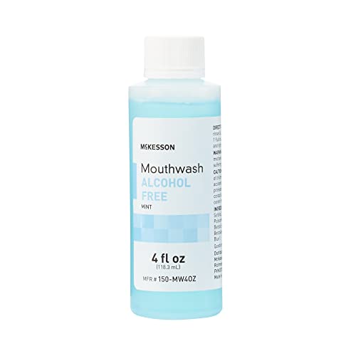 McKesson Mouthwash, Alcohol-Free, Mint Flavor, 4 oz, 60 Count