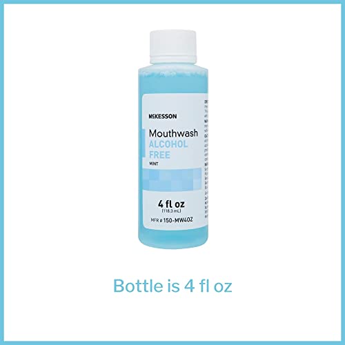 McKesson Mouthwash, Alcohol-Free, Mint Flavor, 4 oz, 60 Count