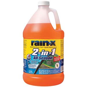 rain-x 2 pack 2 in 1 all season (-25) washer fluid net wt 255.63 fl oz, 255.63 fluid ounce