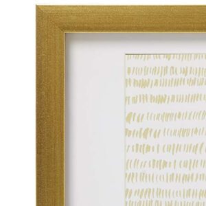 Amazon Basics 3 Photo Collage Picture Frame - 4" x 6" Display, Brass