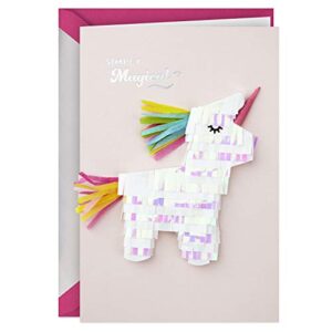 hallmark signature birthday card (magical unicorn)