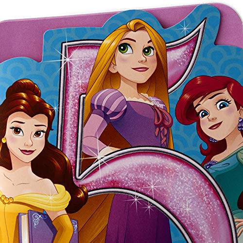 Hallmark 5th Birthday Card with Sound for Girl (Disney Princesses)