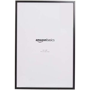 amazon basics poster rectangular photo picture frames, 24 inch x 36 inch, 2-pack, black