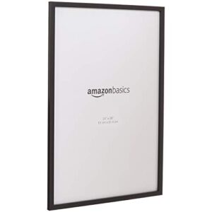 Amazon Basics Poster Rectangular Photo Picture Frames, 24 Inch x 36 Inch, 2-Pack, Black