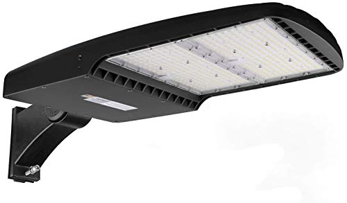 300W LED Parking Lot Light - 42000Lm Led Shoebox Pole Lights 5700K - Replaces 1000W Metal Halide - LED Street Light for Outdoor Area Lighting - Arm Mount - 100-277Vac(UL-Listed)