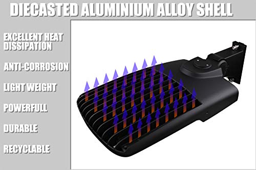 300W LED Parking Lot Light - 42000Lm Led Shoebox Pole Lights 5700K - Replaces 1000W Metal Halide - LED Street Light for Outdoor Area Lighting - Arm Mount - 100-277Vac(UL-Listed)