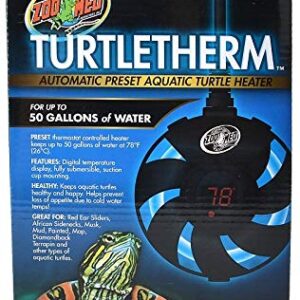 Zoo Med TURTLETHERM Automatic Preset Aquatic Turtle Heater (Up to 50 Gallons) 150 Watt