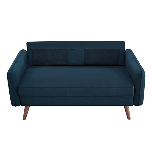 Modway Revive Contemporary Modern Fabric Upholstered Loveseat In Azure