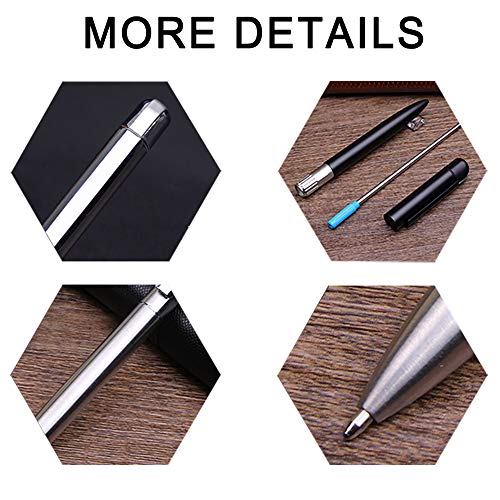 Custom Engraved Pens Personalized Ballpoint Pen Personalized Gifts for Men Women Twist-Action-Black