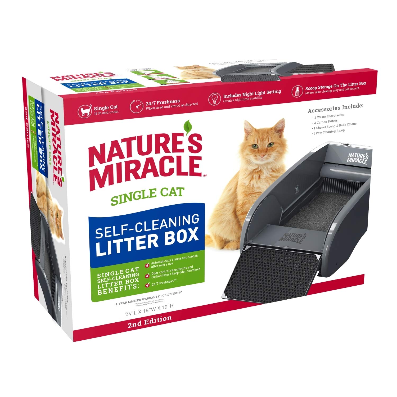 Nature's Miracle™ Single Cat Self-Cleaning Litter Box